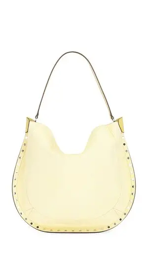 Isabel Marant Étoile Oskan Hobo Soft Shoulder Bag In Tan