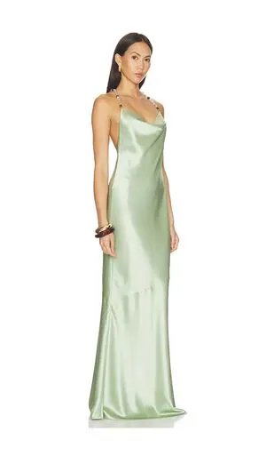 Retrofete Odalis Embellished Maxi Dress