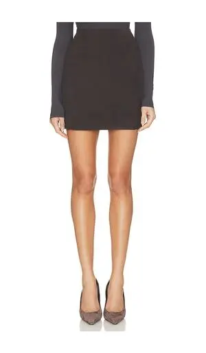 ROTATE BY BIRGER CHRISTENSEN Suede Mini Skirt In Brown