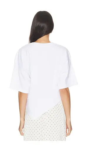 Enza Costa Supima Structured Jersey Assymetrical Tee