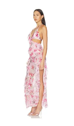 PatBO Orchid Bloom Long Dress