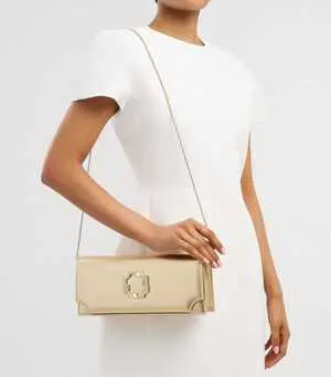 MALONE SOULIERS Metallic Leather Vivien Clutch Bag