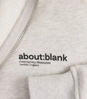 ABOUT:BLANK Cotton Monogram Hoodie