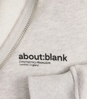ABOUT:BLANK Cotton Monogram Hoodie - Grey