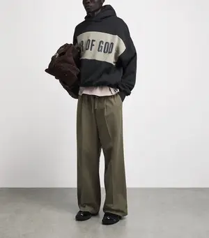 Fear Of God Cotton Pleated Drawstring Trousers