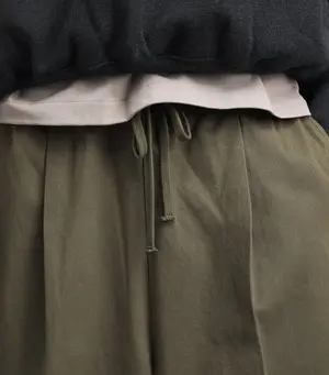 Fear Of God Cotton Pleated Drawstring Trousers