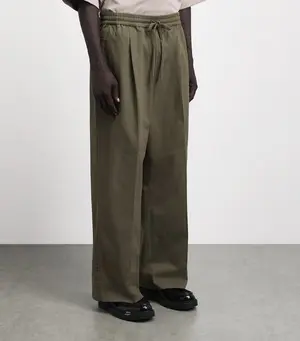 Fear Of God Cotton Pleated Drawstring Trousers