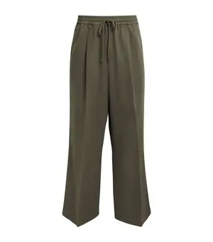 Fear Of God Cotton Pleated Trousers - Green