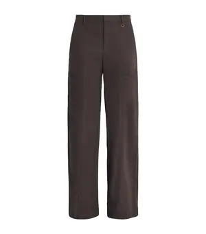 Vince Stretch-cotton Panelled Trousers