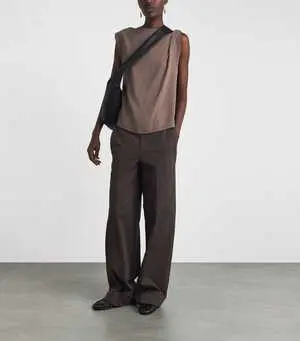 Vince Stretch-cotton Panelled Trousers