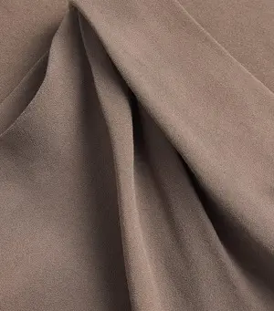 Vince Sleeveless Draped Crepe Top - Beige