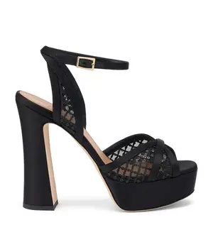MALONE SOULIERS Sylvie Sequin Mesh Platform Sandals