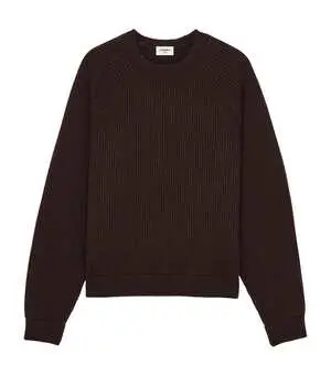 Saint Laurent Cashmere Ribbed Crew-neck Sweater