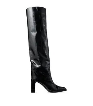 JIMMY CHOO Caly 85 Leather Over-the-knee Boots