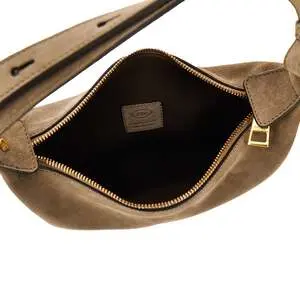 TOD'S Leather Metal Dots Mini Bag - Beige