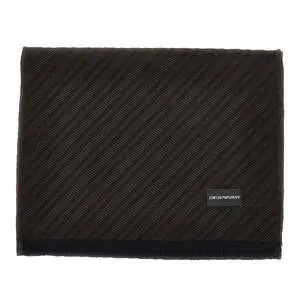 Emporio Armani Jacquard Viscose Blend Scarf - Brown