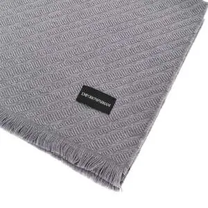 Emporio Armani Jacquard Wool Scarf