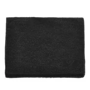 Emporio Armani Bouclé Wool Blend Scarf - Black