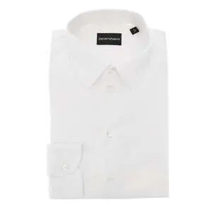 Emporio Armani Micro-textured Cotton Shirt