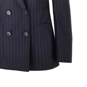 Givenchy Pin-striped Wool Double-breasted Blazer