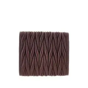 Miu Miu Matelassé Nappa Leather Twi-fold Wallet