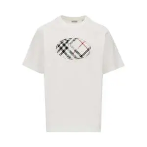 Burberry Knight Tamp' Embroidery T-hirt - White