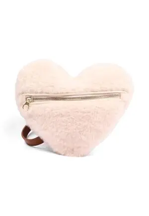 Chloé Heart-shaped Faux-shearling Shoulder Bag