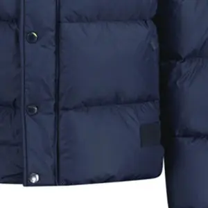 Burberry Hooded Down Jacket With Snap Fastening