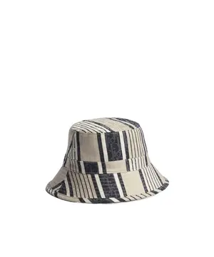 Dior Dioriviera Oblique Sun Stripes Bucket Hat - Nude