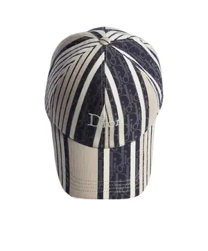 Dior Sun Cap With Oblique Stripes