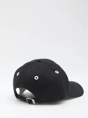 AMI Paris Logo Embroidered Curved Peak Cap