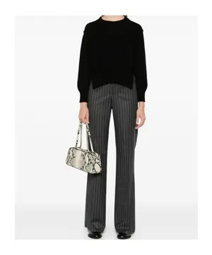 Loulou De Saison Ribbed Knit Crew Neck Sweater