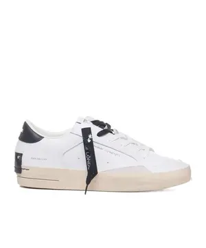 CRIME LONDON Sk8 Deluxe Lace-up Sneakers - White