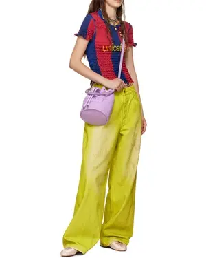 Marc Jacobs Logo Embossed Bucket Bag