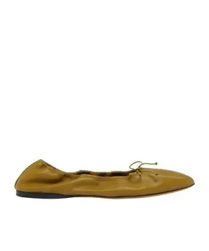 THE ROW Awar Flat Ballet - Yellow