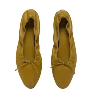THE ROW Awar Flat Ballet - Yellow
