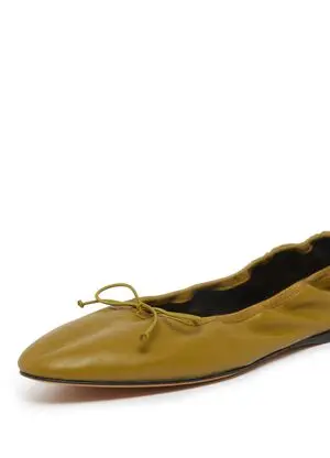 THE ROW Awar Flat Ballet - Yellow