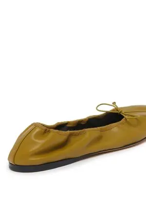 THE ROW Awar Flat Ballet - Yellow