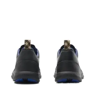 Burberry Embroidered Equestrian Knight Lace-up Sneakers - Black