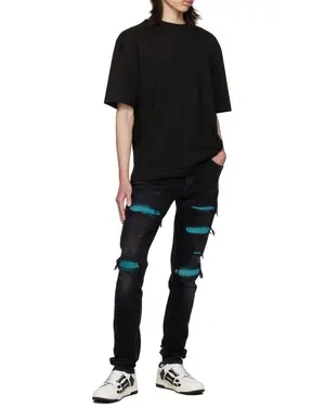 Amiri Logo Embroidered Oversized T-shirt