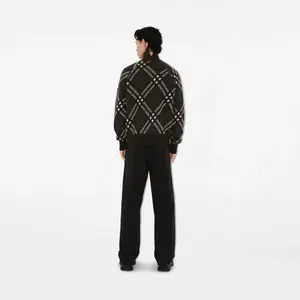 Burberry Check Zip-up Cardigan - Comfortable Brown
