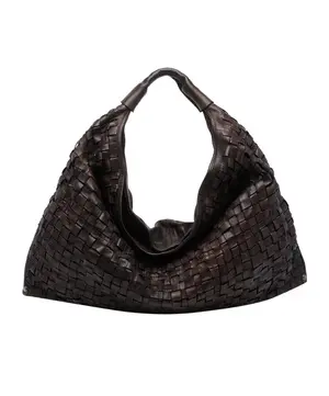 CAMPOMAGGI Atena Intrecciato Tote Bag - Black