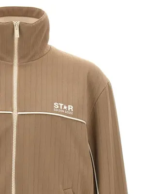 GOLDEN GOOSE Max Zipped Track Sweatshirt - Beige