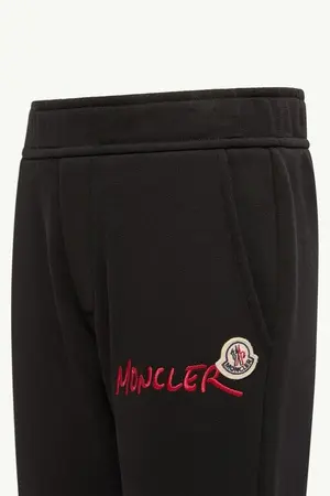 Moncler Embroidered Logo Cotton Sweatpants