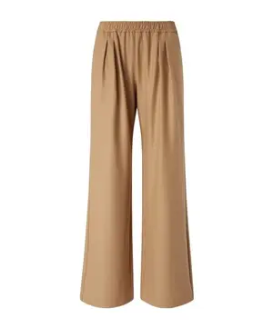 Pinko Pleated Elastic-waist Wide-leg Trousers