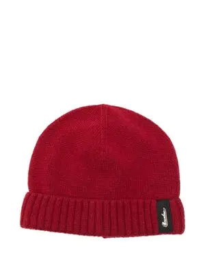 Borsalino Ribbed Knit Beanie - Red