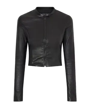 Gucci Lightweight Stretch Leather Jacket - Black