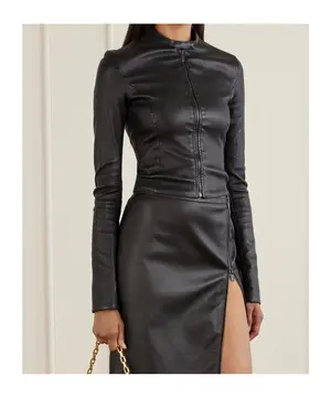 Gucci Lightweight Stretch Leather Jacket