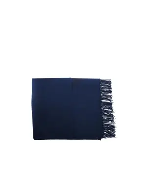 Emporio Armani Logo-printed Fringed Scarf