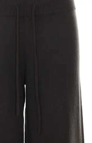 LISA YANG Sofi Drawstring Wide Leg Knitted Trousers - Dfe